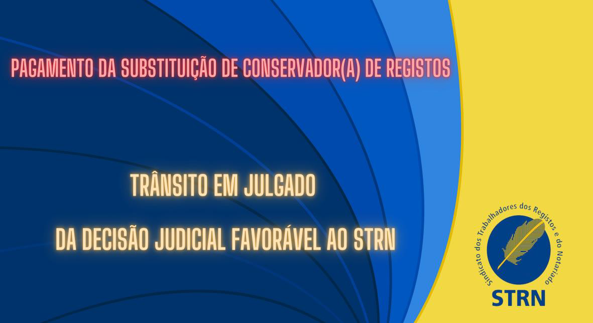Pagamento da Substituição de Conservador(a) de Registos – STRN